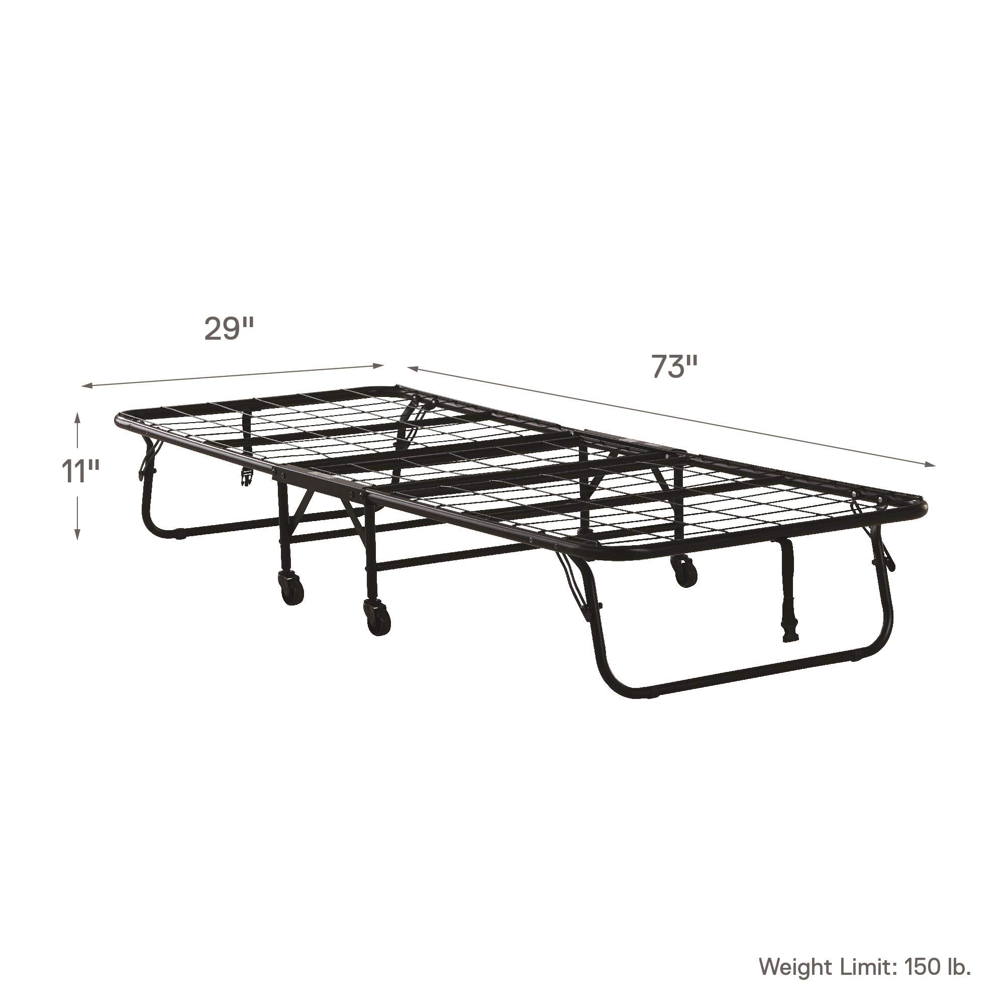 DHP Folding Metal Guest Bed with 5" Mattress