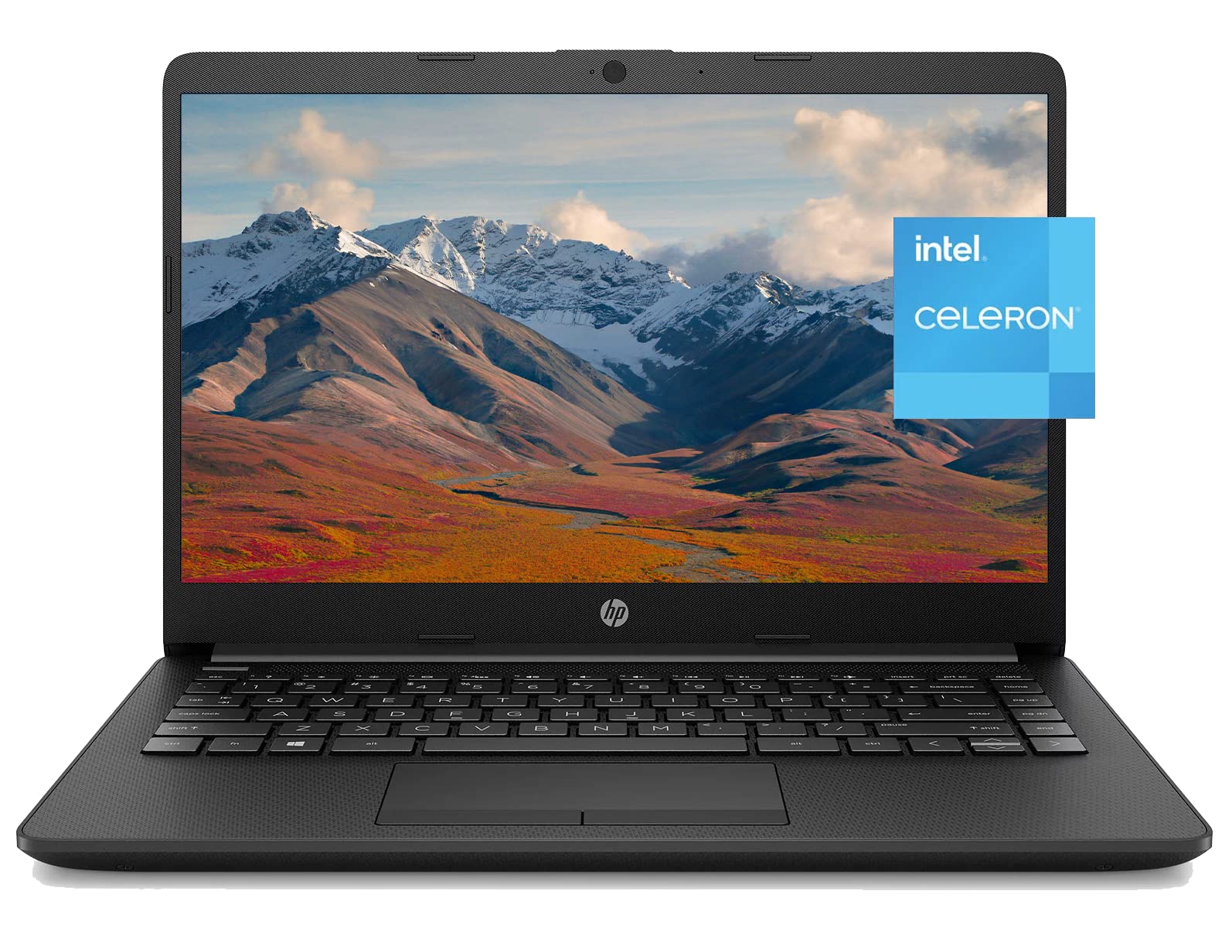 HP Newest Stream 14" HD Laptop, Intel Celeron Quad-Core Processor, 8GB DDR4 RAM, 64GB eMMC, 1 Year Office 365, WiFi, Bluetooth, HDMI, RJ-45, Webcam, USB Type-A&C, GM Accessories