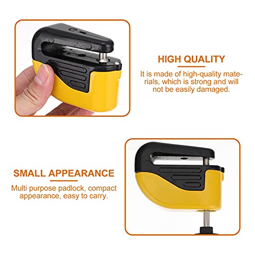 DOITOOL Padlocks 2Pcs Disc Lock Alarm with Reminder Cable Anti- Motorcycle Alarm Padlock for Bikes Scooters Accessories Motor Bike