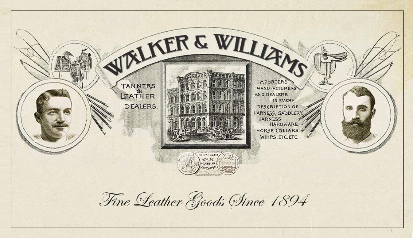 Walker & Williams G-556 London Tan Tooled Leather Strap with Leather Lacing For Acoustic, Electric, And Bass Guitars