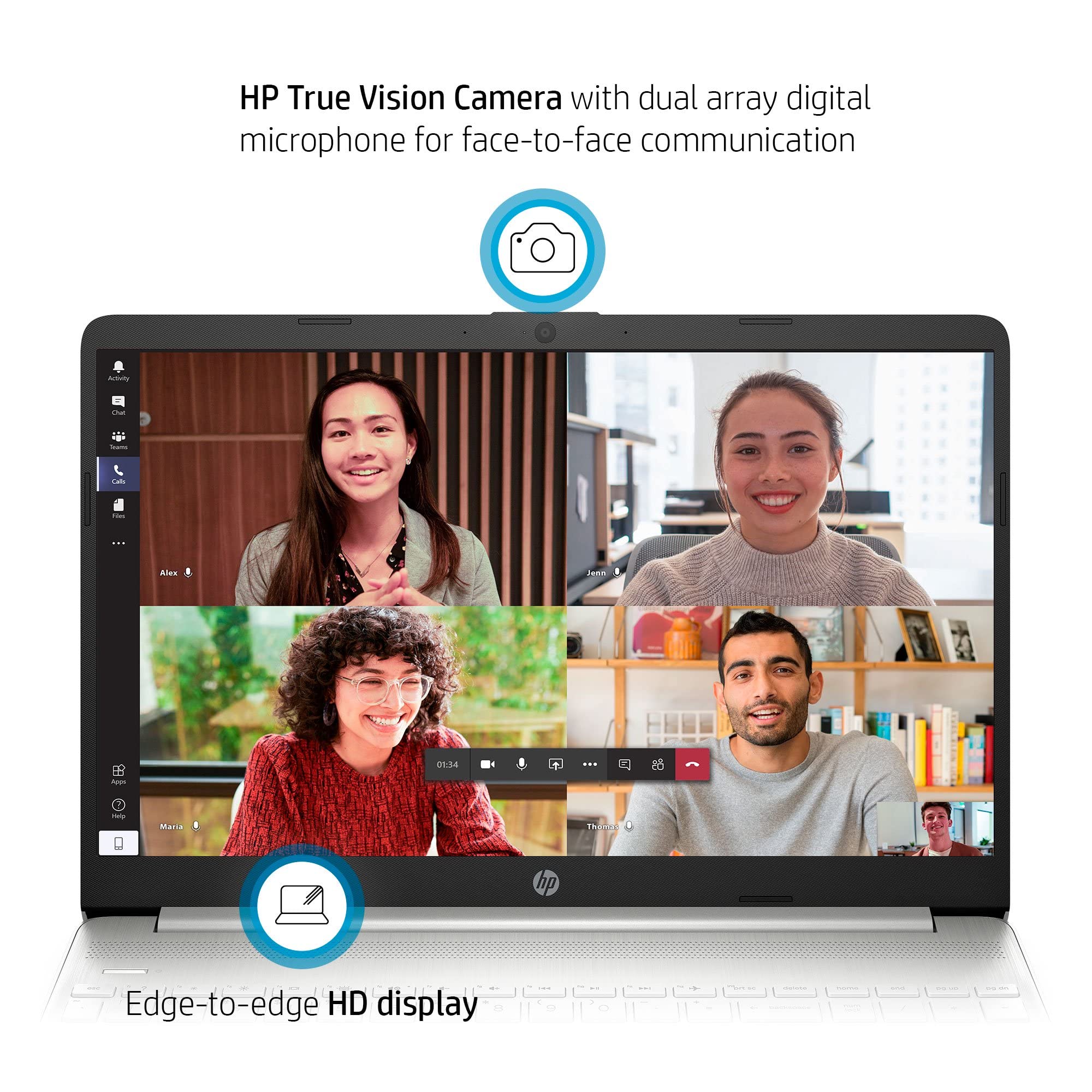 HP Pavilion 15 Laptop, 15.6'' HD Micro-Edge Display, 11th Gen Intel Core i3-1115G4 Processor (Beats i7-7500U), 32 GB RAM, 1 TB PCIe SSD, WiFi, HDMI, Windows 10, Silver (Renewed)