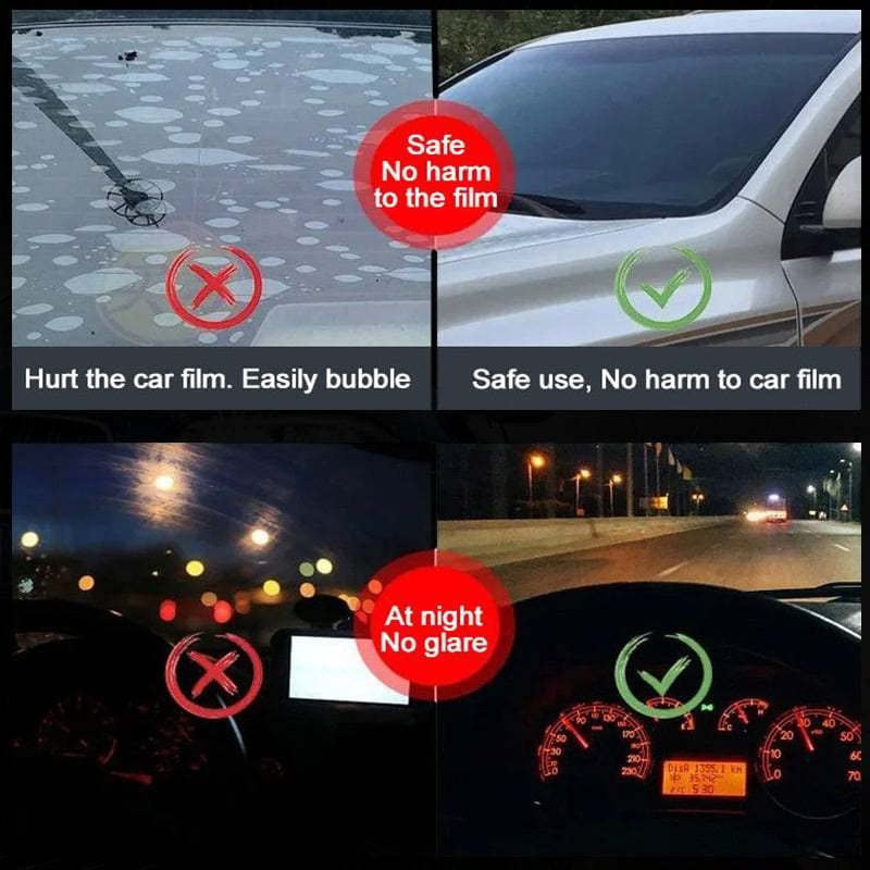 IPQYIHF 2Pcs Car Glass Anti-Fog Rainproof Agent, Car Glass Waterproof Coating Agent 100ml