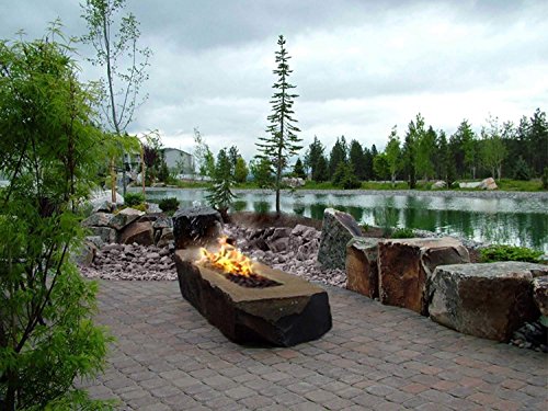Hearth Products Controls (HPC) Rectangle Stainless Steel Fire Pit Burner (FRSR-24X12-NG), 24x12-Inch, Natural Gas