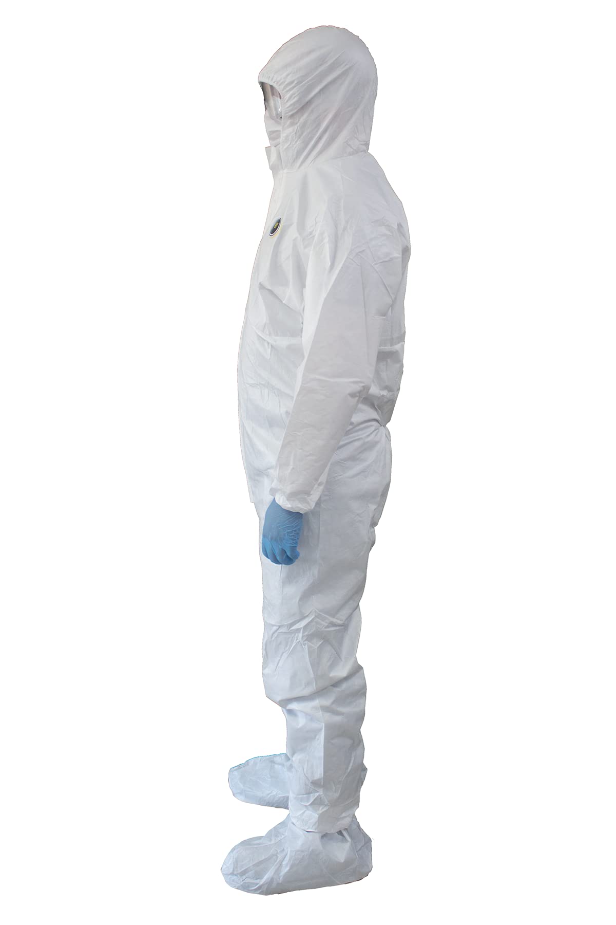 NOW INTERACTIVES YLD Disposable Protective Coverall Hazmat Suit, Heavy Duty Painters Coveralls (Medium) (1 pc)