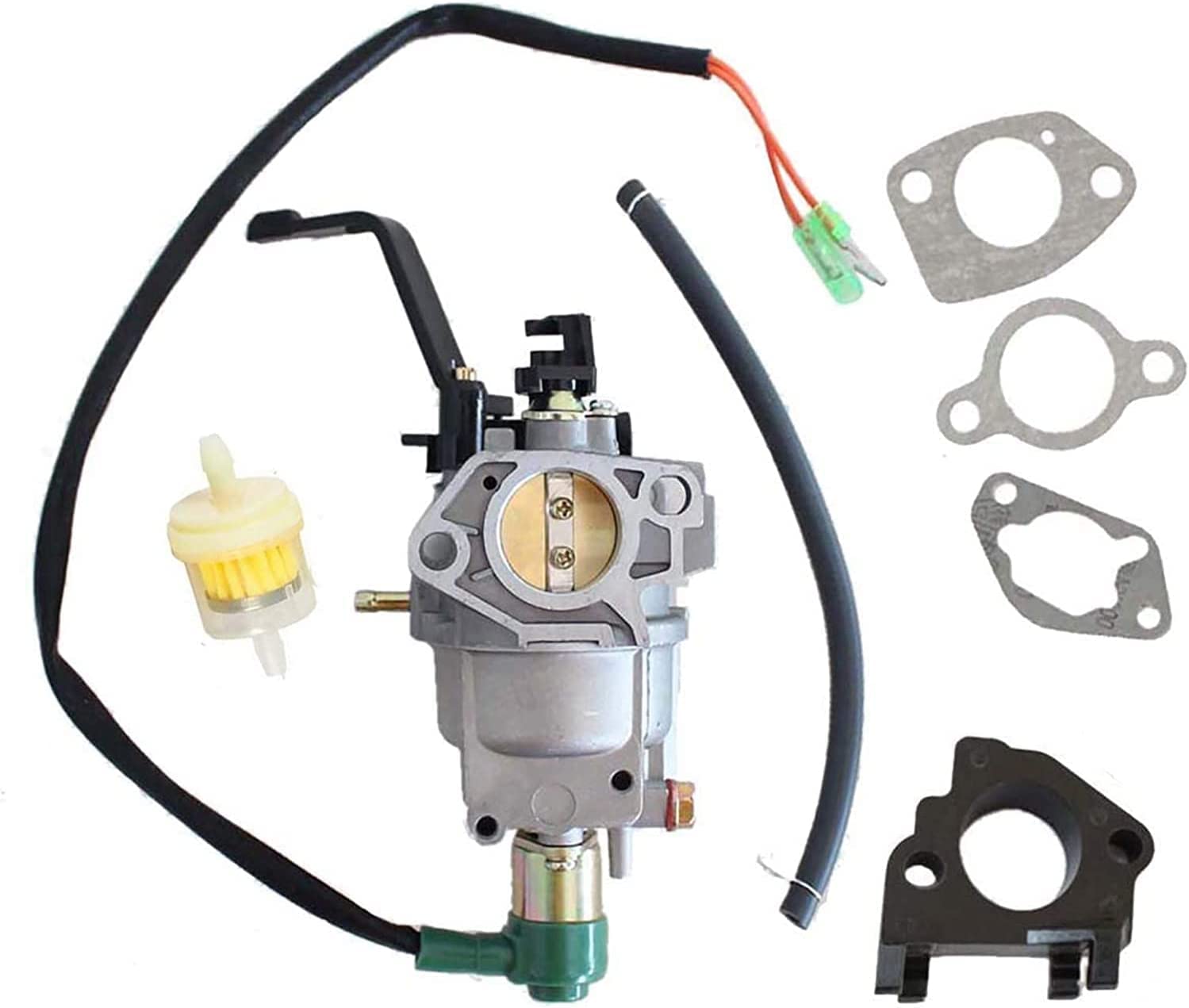 HQParts Carburetor for WH WH6500E WHC6500E WH7000 WH7000C WH7000E WH7000EC WH7500E WH7500EC WHC7500E 8KPRO 420CC 7000 7500 9000 Watt Generator Manual Chock