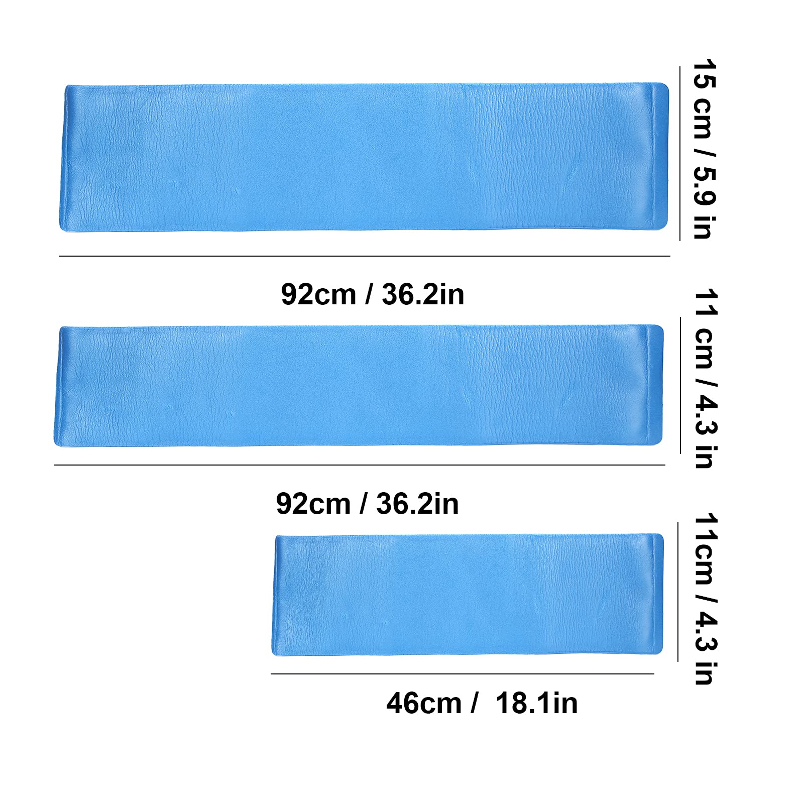 Foam-Rolled Emergency Splint, Leg Arm Sprain Fracture Injury Immobilization Reusable Foam Splint - Good Xray Perspectivity, Good Plasticity, Can Be Cut(Blue)(15 *