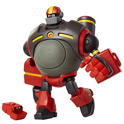 Mega Man Fully Charged β Deluxe Guts Man Articulated Action Figure with Expanding Belly and Guts Man Buster Accessory (to swap onto the Mega Man figure)! Based on the new show!