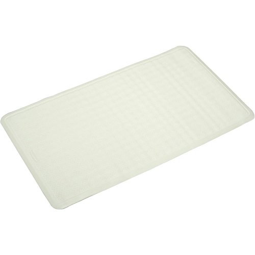 Rubbermaid Commercial Safti-Grip Bath Mat, Large, White, FG704104WHT