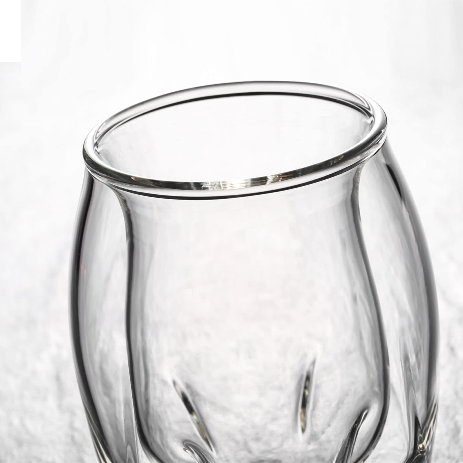 Gootus Whiskey Glass Set of 2 - Scotch Bourbon Glasses for Men, Hand Blown Double Walled Old Fashioned Glass with Premium Gift Box