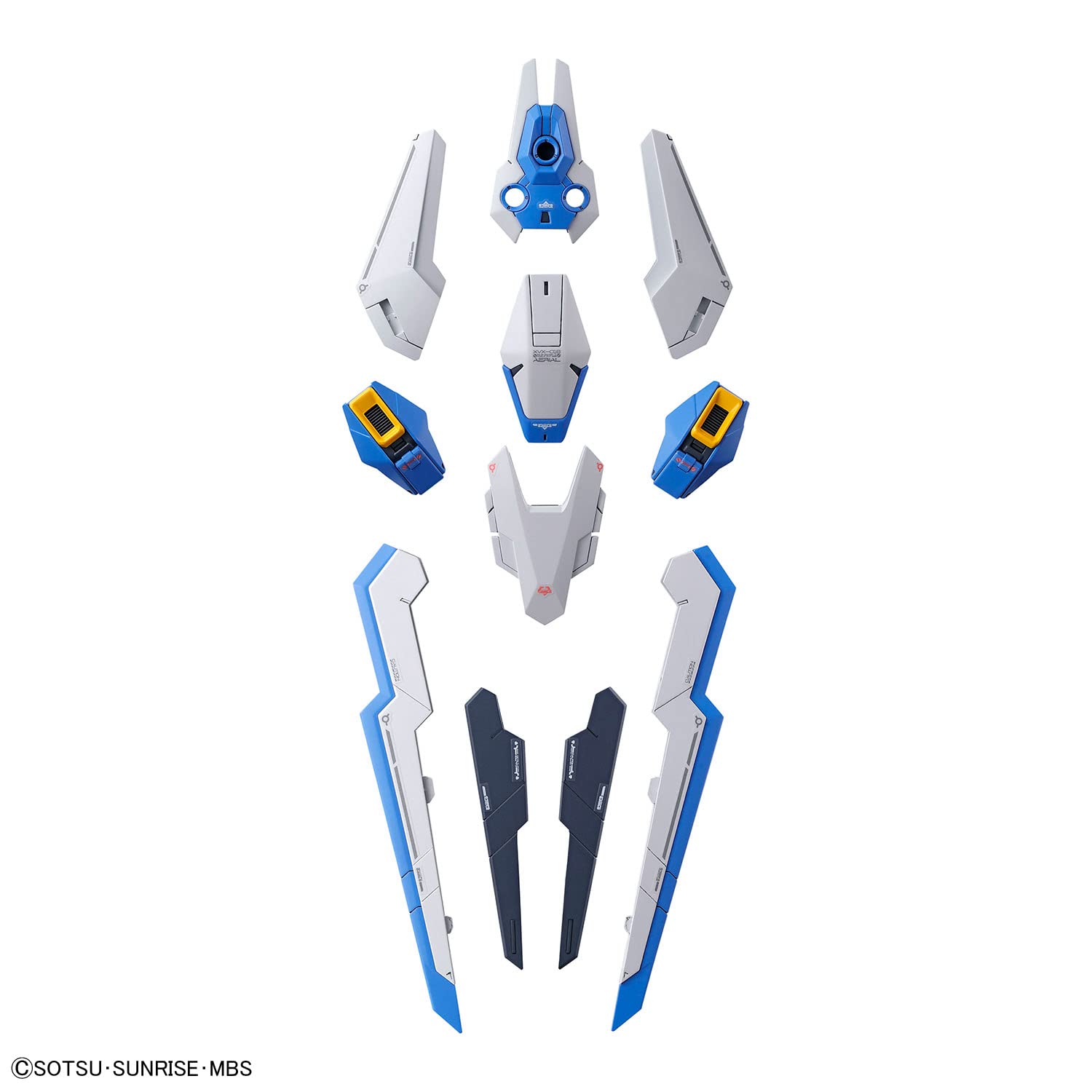 Full Mechanics Mobile Suit Gundam, Witch of Mercury, Gundam Aerial, 1/100 Scale, Color-Coded Plastic Model