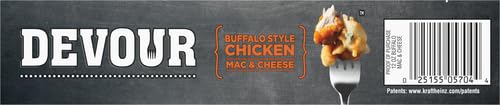 DEVOUR Buffalo Style Chicken Mac & Cheese with Buffalo Cheddar Cheese Sauce & Blue Cheese Frozen Meal, 12 oz Box