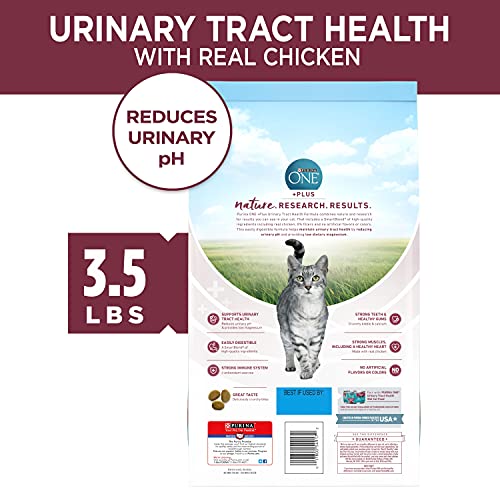 Purina ONE High Protein Dry Cat Food, +Plus Urinary Tract Health Formula - 3.5 lb. Bag