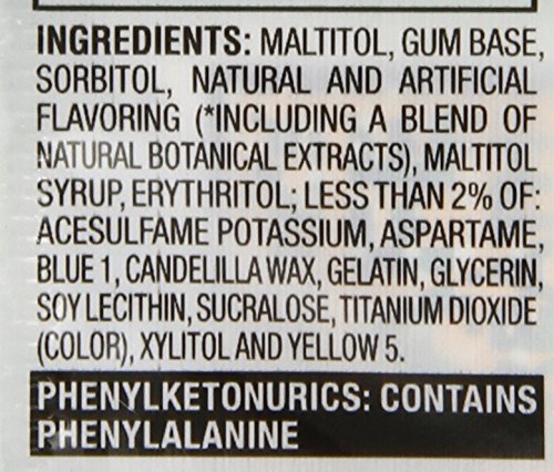 Dentyne Pure Gum, Mint with Melon Accents, 3-Count Packs (Pack of 5)