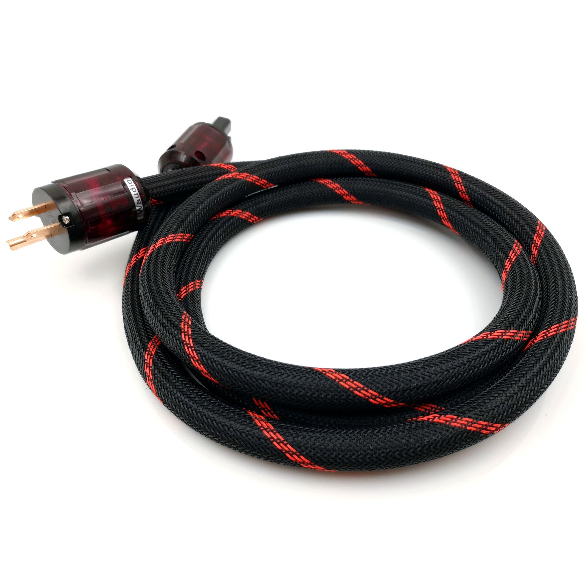 WAudio Hi-End HiFi Audio AC Power Cable Power Cord US Plug - 10FT (3M)