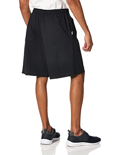 Russell Athletic mens Cotton & Jogger With Pockets Short, Basic Cotton - Black, X-Large US
