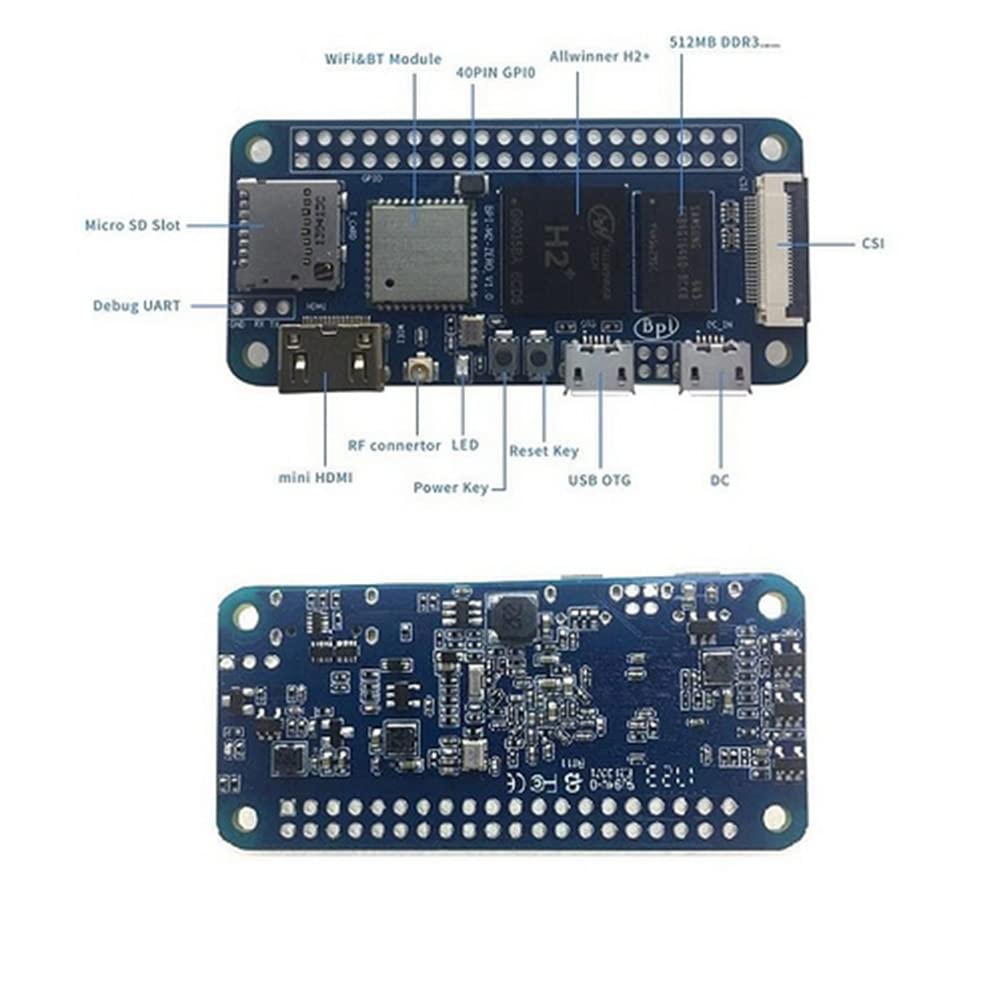 Hopbucan New for Banana Pi M2 Allwinner H3 CPU Hardware 1080P HD Video Output, blue (500234408)