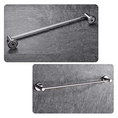 Towel BAR Rack Towel Rack Wall-Mounted Single Towel bar Rails, high-Molded Stainless Steel Towel Rod, Polished Silver Finish, for Bathroom Hardware and Kitchen and WC, 30 Cm ~ 120 cm Optional, (Size