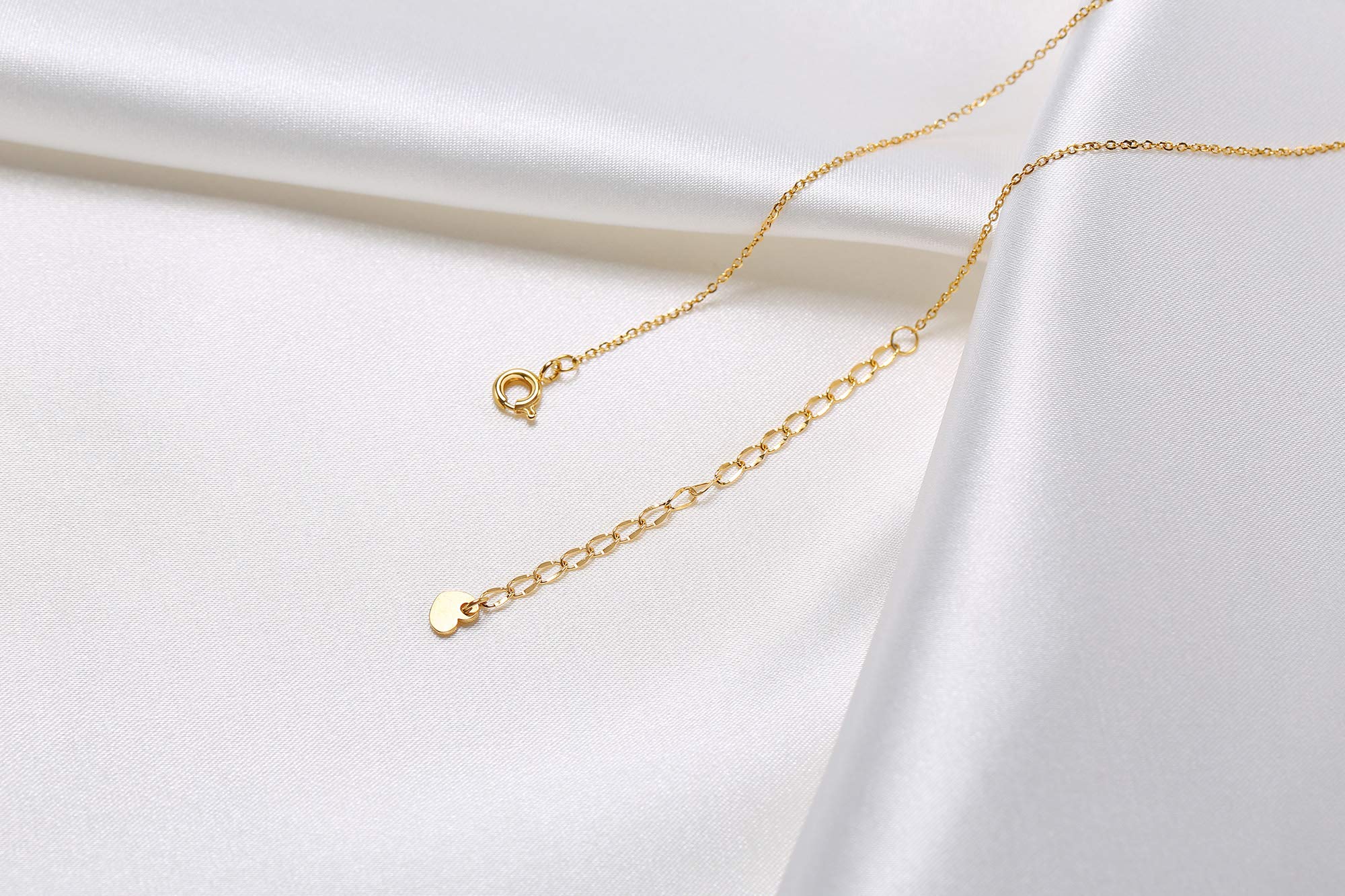 DIB Stainless Steel Round Pendant Smiley Face Necklace Gold Simple Love With Extension Chain Female