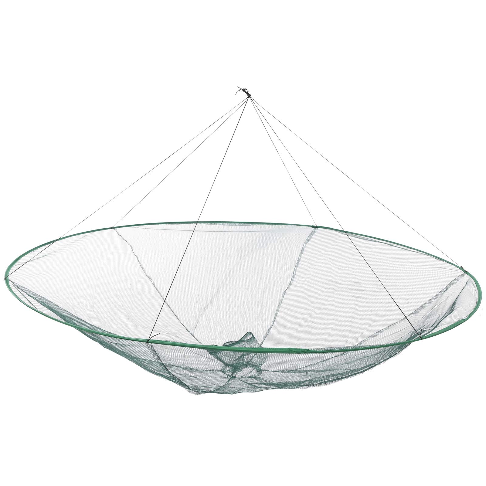 Foldable Fishing Shrimp Cast Net Nylon Fishing Tool Accessories for Fishing Enthusiasts, Round, Green