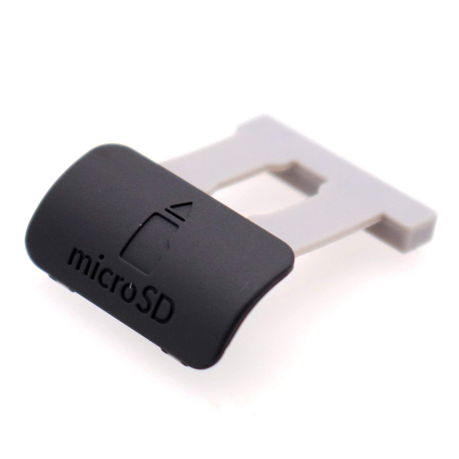 Deal4GO Replacement Memory SD Card Slot Plastic Dust Cover Bezel for Nintendo Switch Lite Console (Gray)