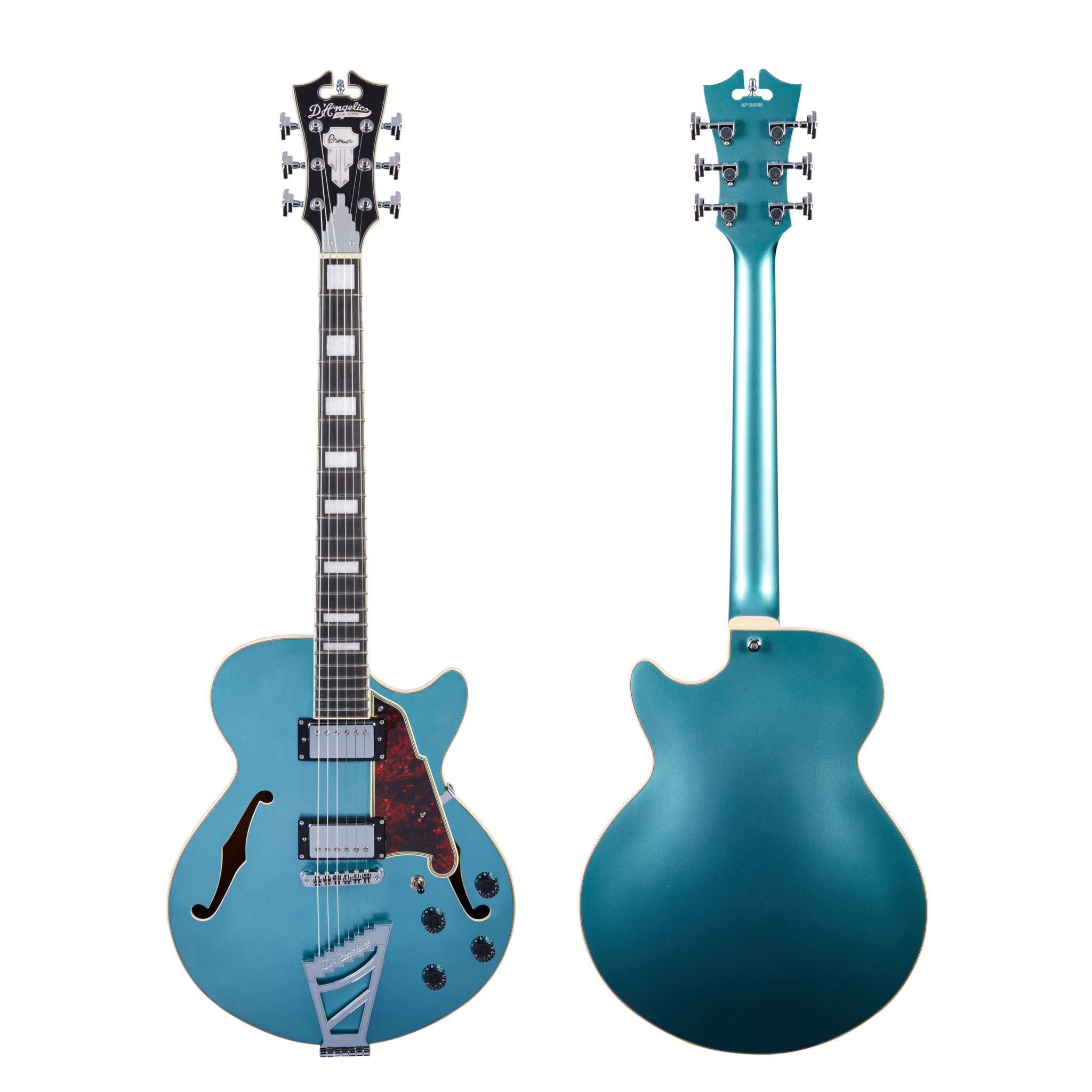 D'Angelico Premier SS Semi-Hollow Electric Guitar w/ Stairstep Tailpiece - Ocean Turquoise