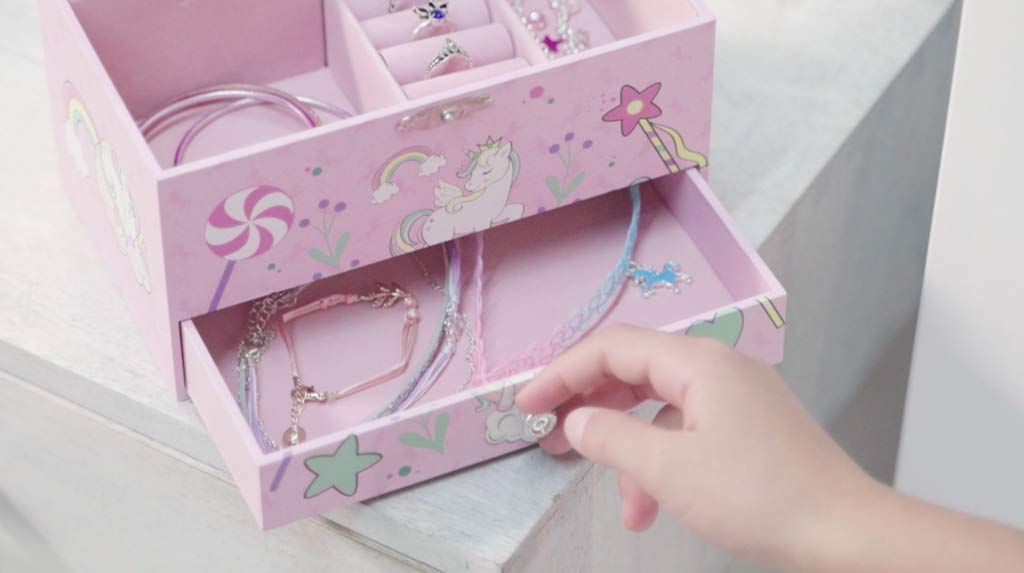 DIBSIES Personalized Musical Unicorn Jewelry Box