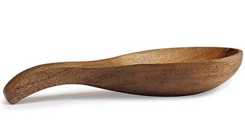 GIFTS FOR MOM - kitchen helper Wooden Spoon Rest Utensil Rest Made With Mango Wood - Wood Kitchen Tool Cooking Utensil Holder with Handle by abhandicrafts (Wood)