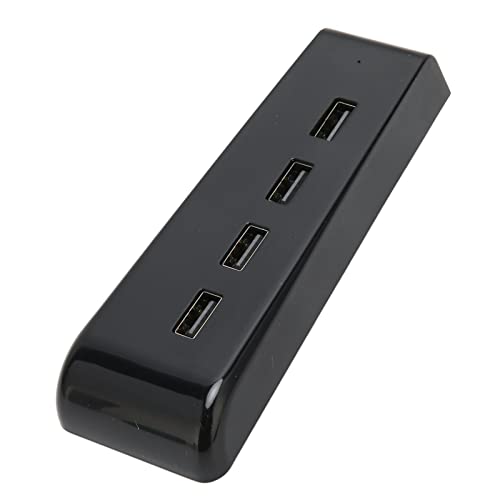 Jopwkuin USB 2.0 Extender, Black Plug and Play Easy USB Hub High Speed for Game Console for PC