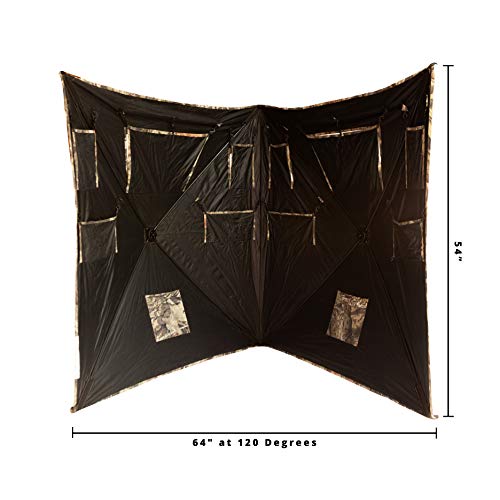 Rhino Blinds CRR-107 Cut N Run Lightweight 2 Panel Mobile Hunting Blind, Realtree Edge