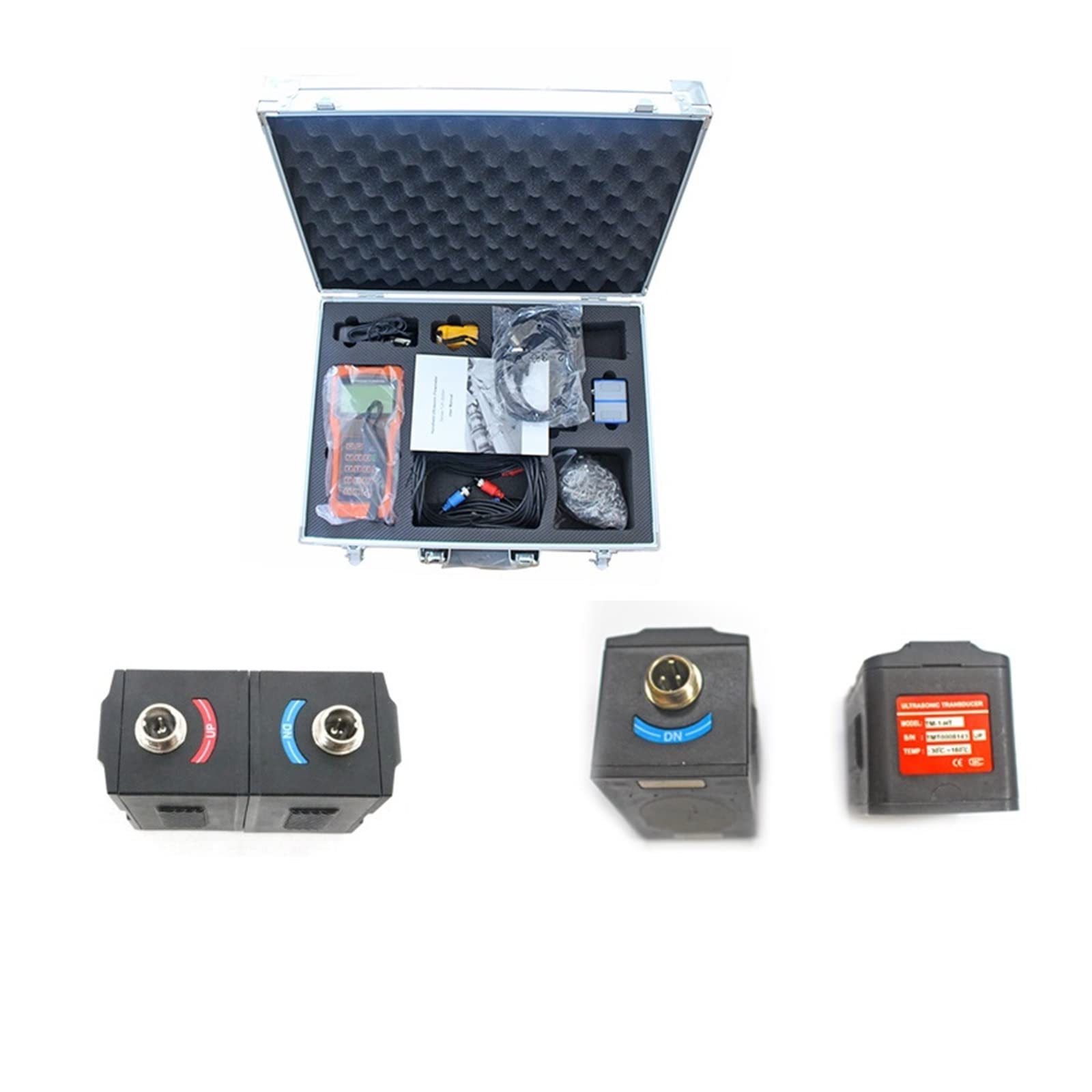 hose timer Handheld Digital Liquid Ultrasonic Flow Meter Water Flowmeter TUF-2000H TS-2(DN15~DN100) TM-1(DN50~DN700mm) TL-1(DN300~DN6000) water timer ( Color : Host TS-2-HT TM-1-HT , Size : Orange )
