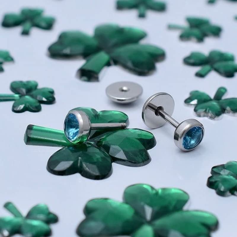 ComfyEarrings Aqua CZ Bezel Stud Earrings