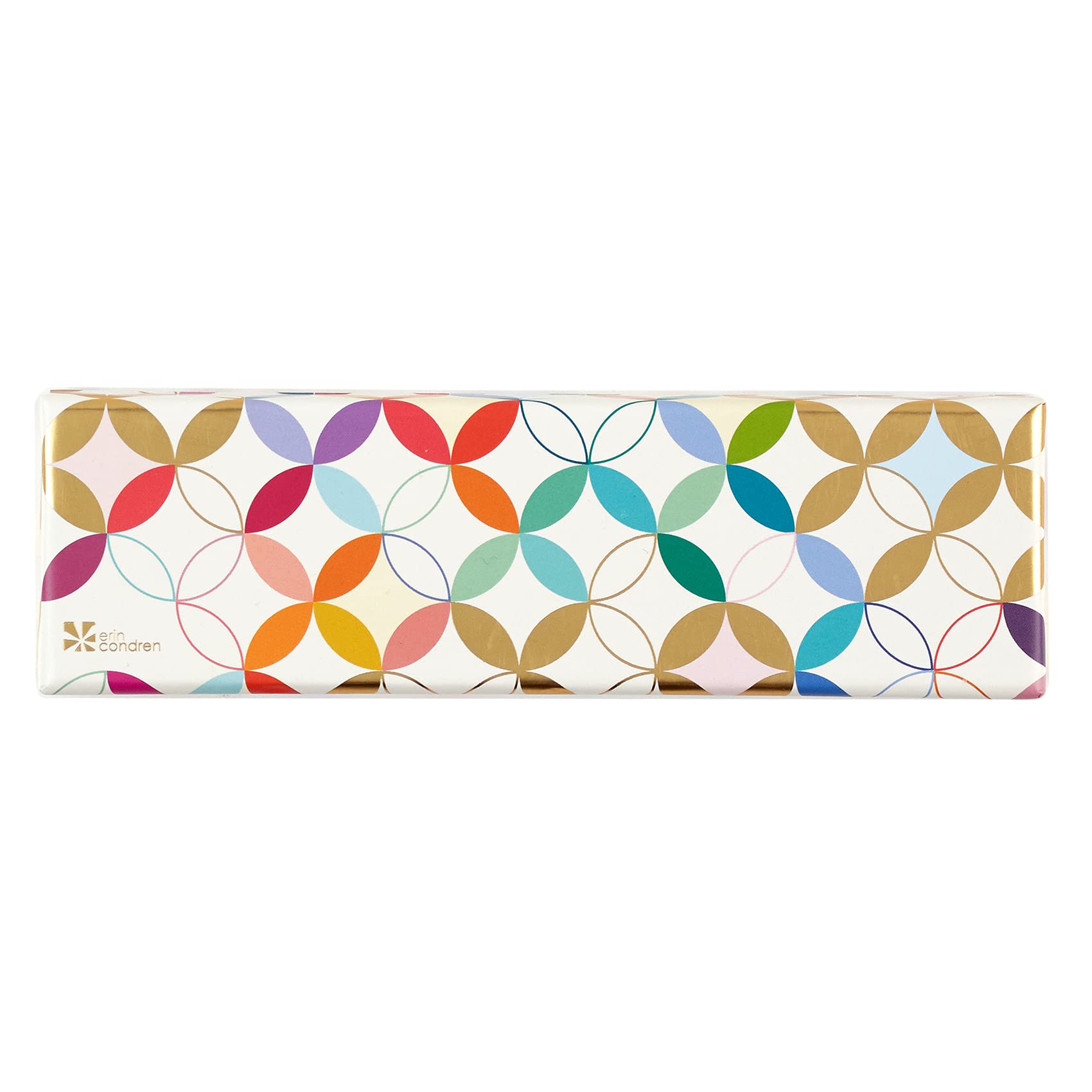 Erin Condren Ballpoint Pen and Designer Gift Box in Colorful Mid Century Circles, Designer Ink Pen in Black Ink, Comes with Beautiful Decorative Box