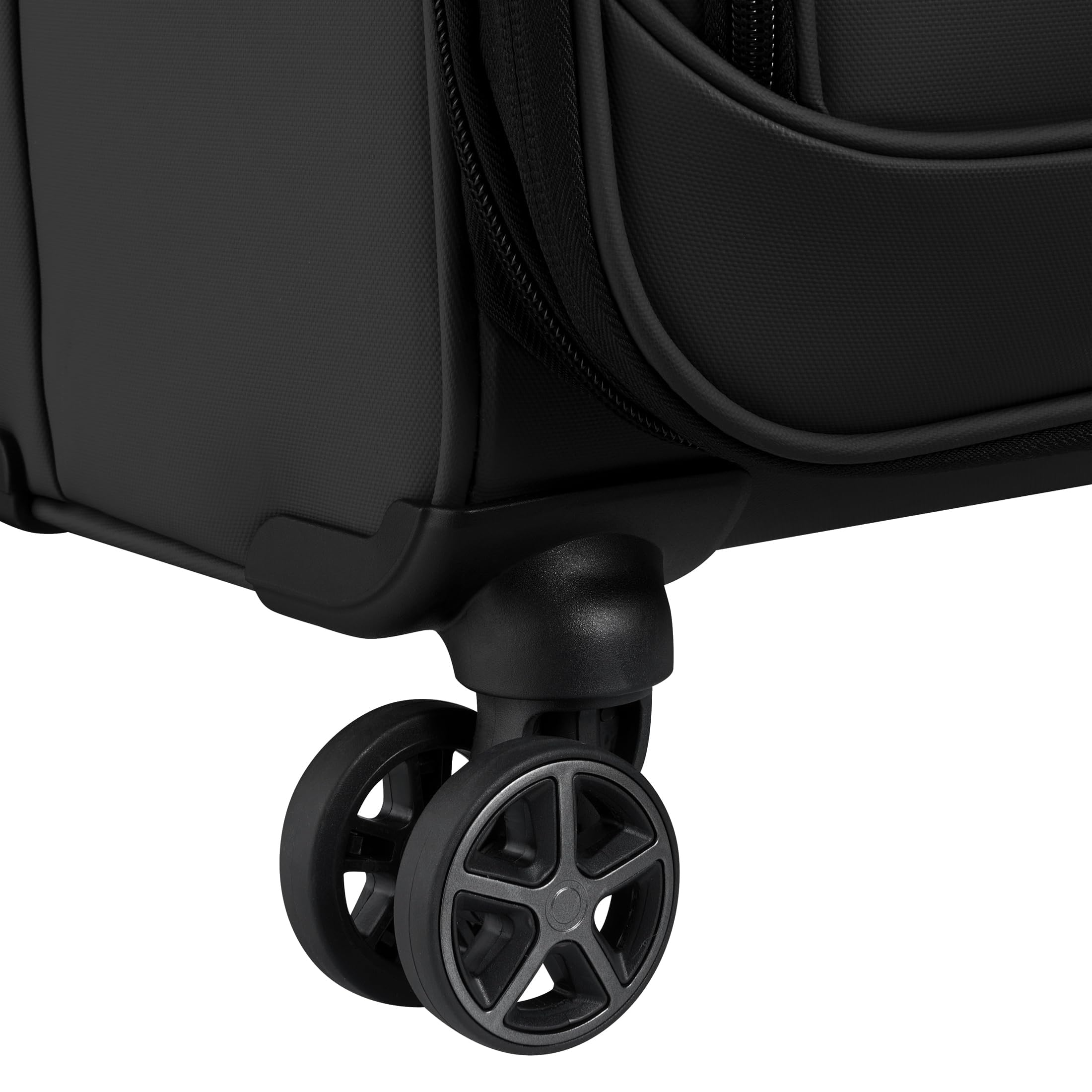 DELSEY Paris Sky Lite Softside Expandable Luggage with Spinner Wheels, Black, Carry on 19 Inch