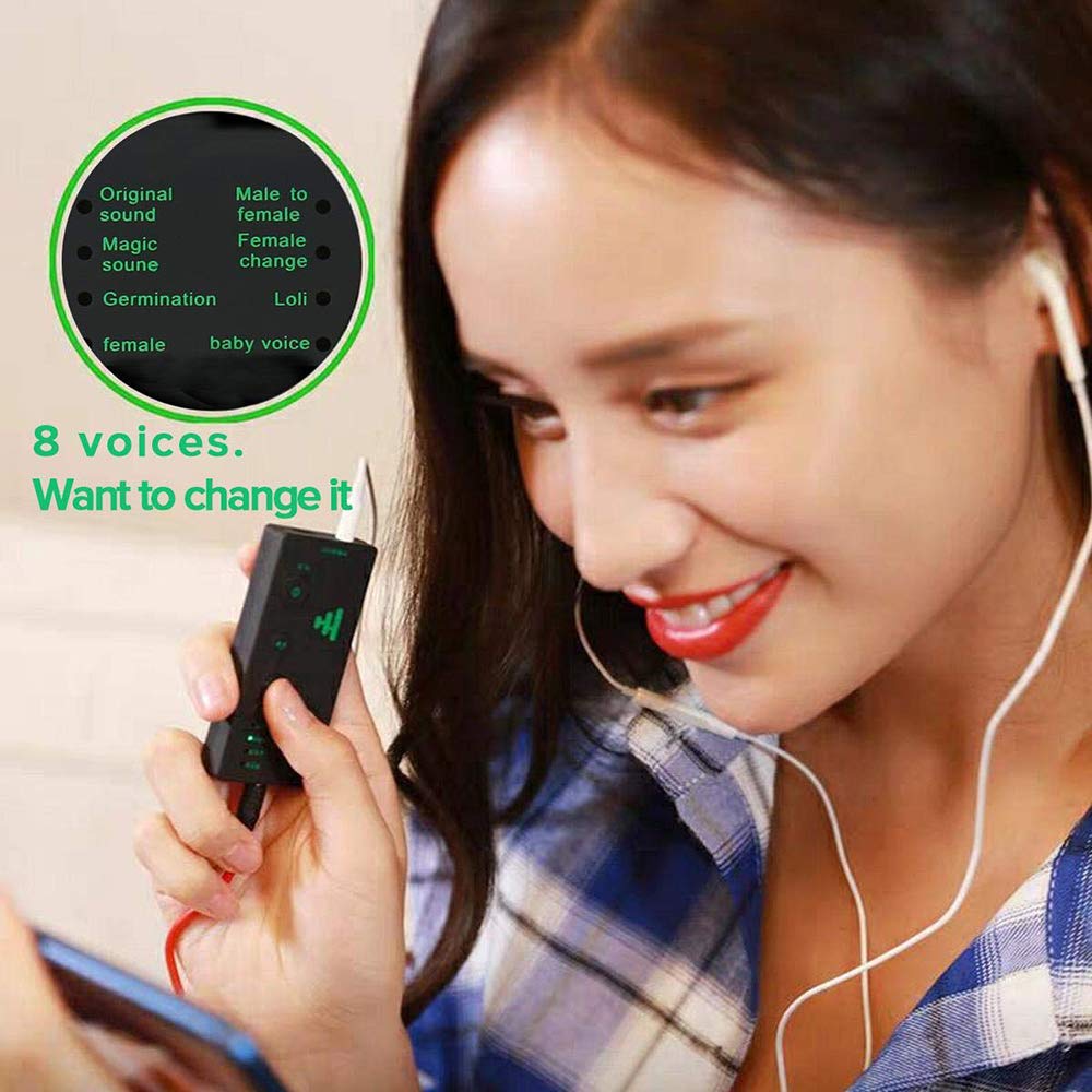 DDSKY Voice Changer,1pcs Handheld Voice Changer for AdultsMicrophone Voice Changer 7 Different Voice Changes Sound Effects Machine for Kids and Friends