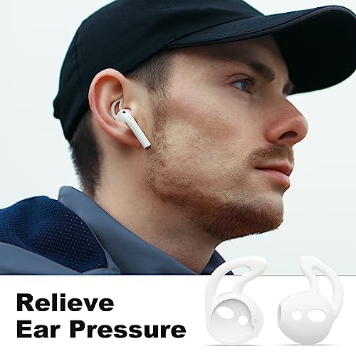 Foweroty for AirPods Case Cover with Cleaning Pen,Soft Silicone Protective Cover with Buckle for Women Men Compatible with Apple AirPods 2nd 1st Generation Charging Case, Front LED ,Black
