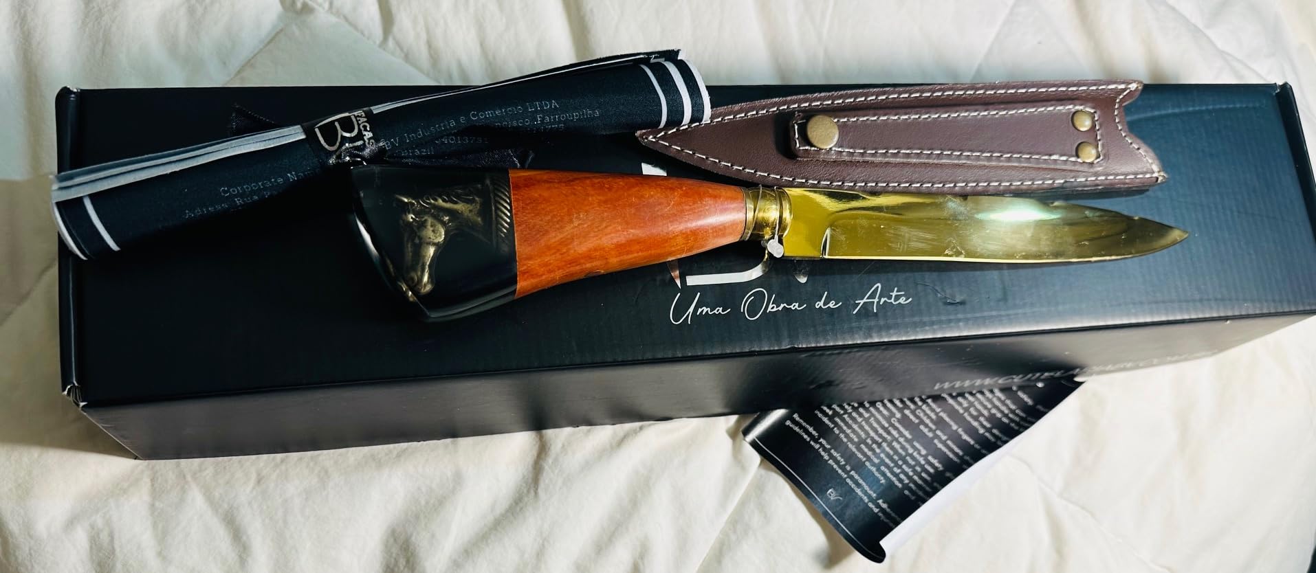 Golden Knife - Horse Style - Made in Brazil