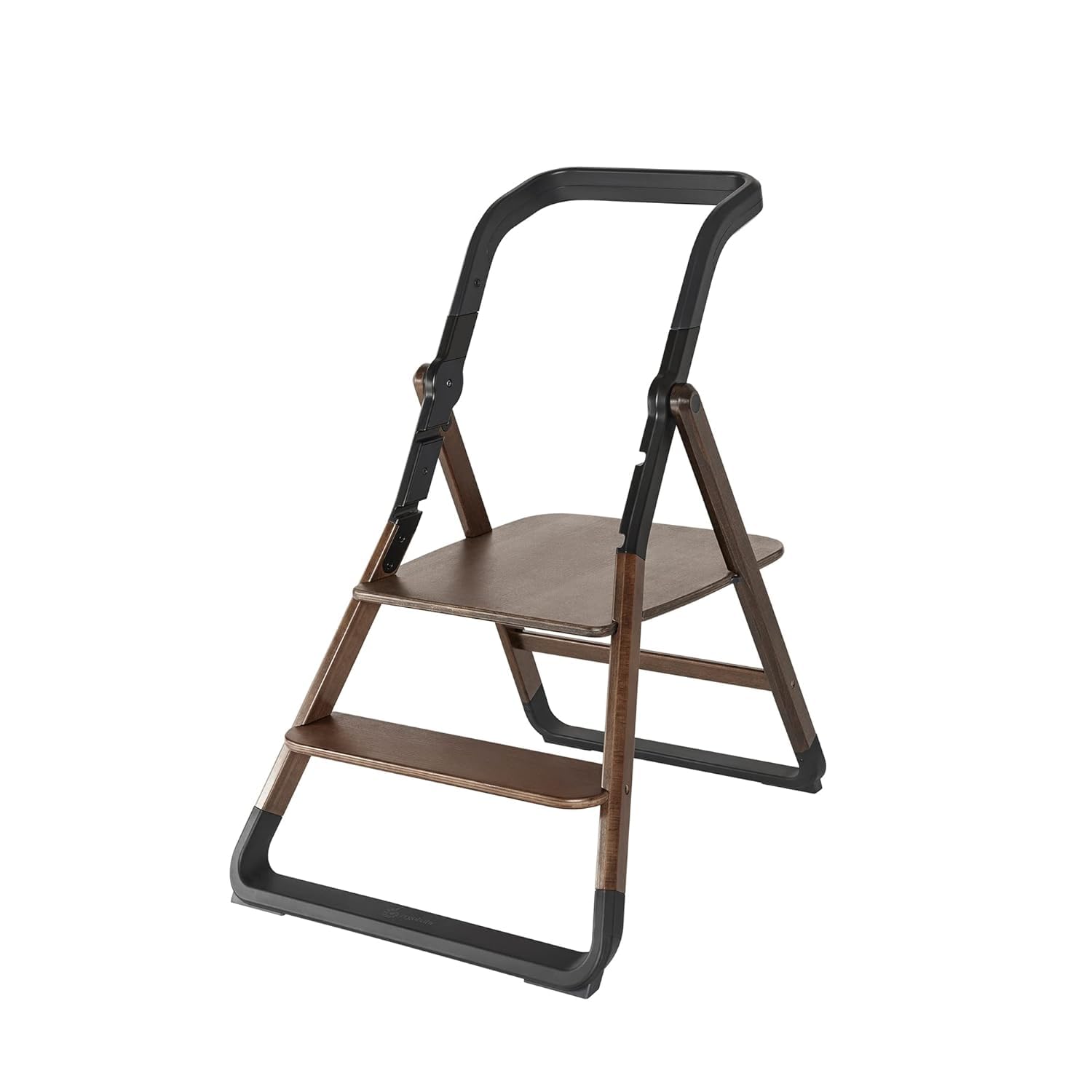 Ergobaby Evolve 3-in-1 High Chair and Kitchen Tower Stool Bundle, Dark Wood
