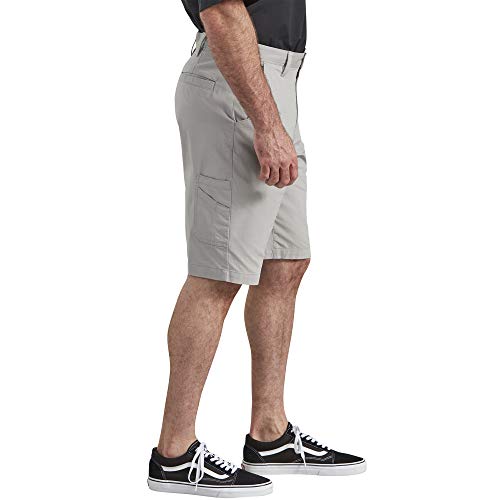Dickies Men's 11 Inch Temp-iQ Performance Hybrid Utility Short, Nickel, 36