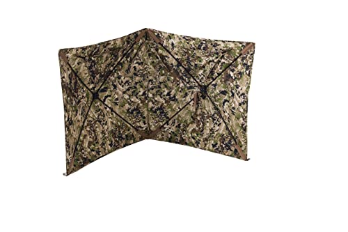 Rig'Em Right HydeOut Go Blind, Compact Two-Hub Turkey and Deer Hunting Blind, Camo Concealment and High Wind Stability, Gore Optifade Subalpine (075-S)