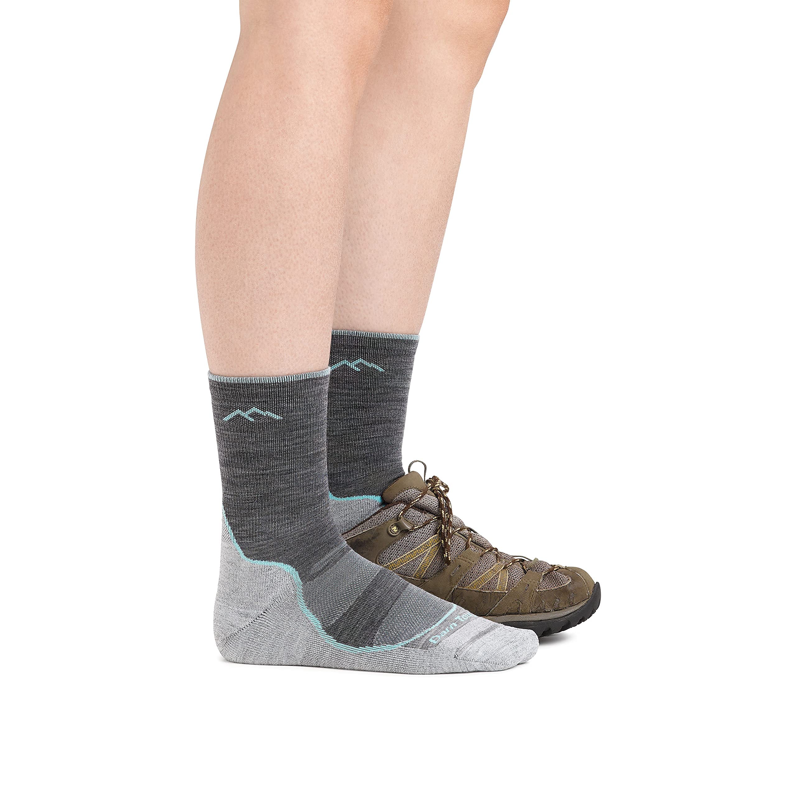 Darn Tough Vermont Light Hiker Micro Crew Light Cushion Space Gray MD (US 7.5-9.5)