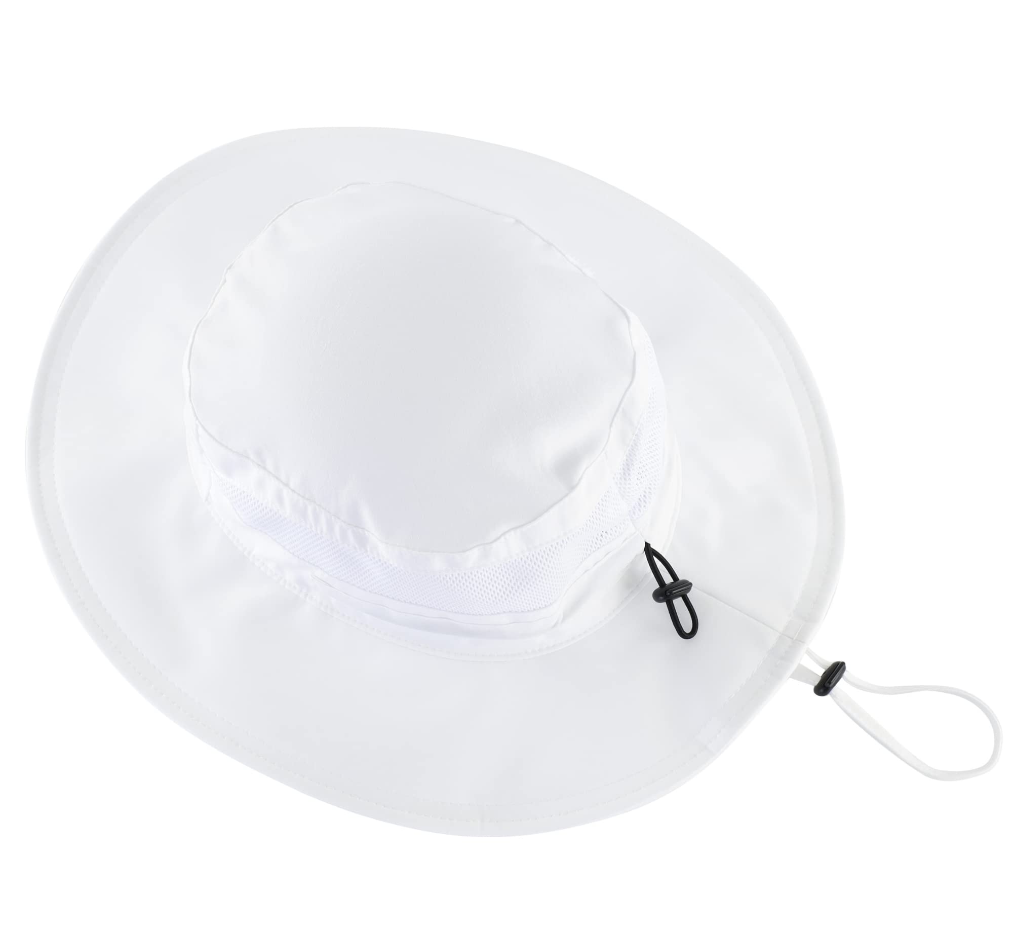 Connectyle Women's UPF 50+ Safari Sun Hat Breathable UV Protection Fishing Hat (White)