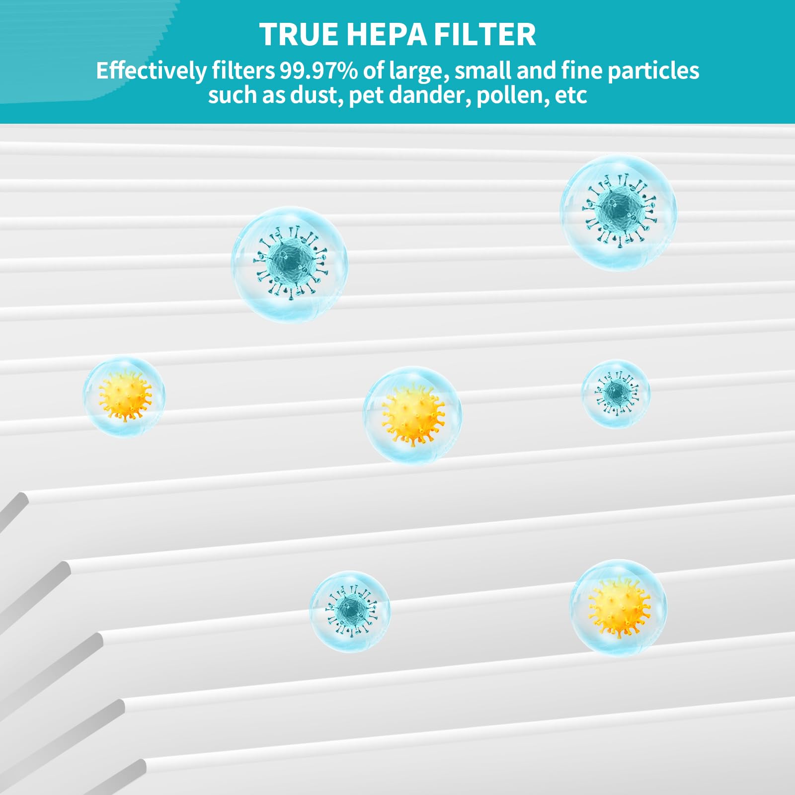 DerBlue 2 Pcs 411 Replacement Filter Compatible with Blueair Blue Pure 411, 411+, 411 Auto and Mini Air Purifier，include 2 Particle and 2 Activated Carbon