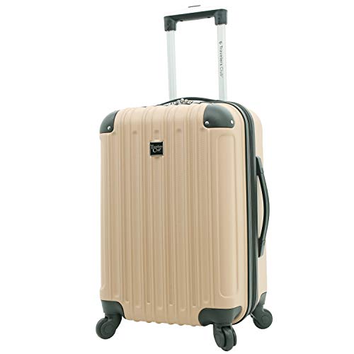 Travelers Club Midtown Hardside 4-Piece Luggage Travel Set, Expandable, Tan
