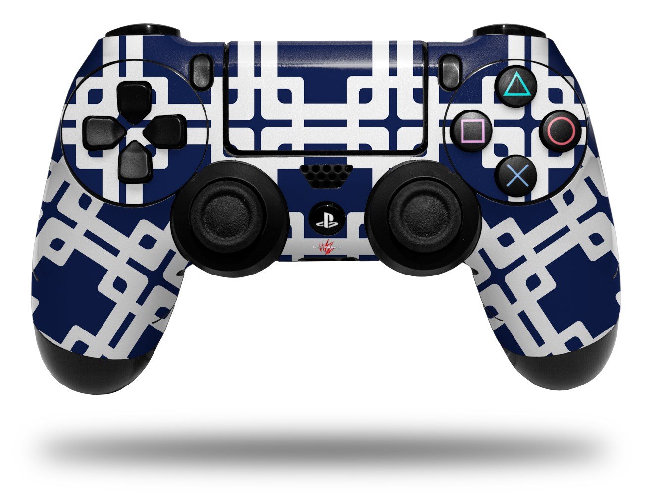 WraptorSkinz Skin Compatible with Sony PS4 Dualshock Controller PlayStation 4 Original Slim and Pro Boxed Navy Blue (Controller NOT Included)