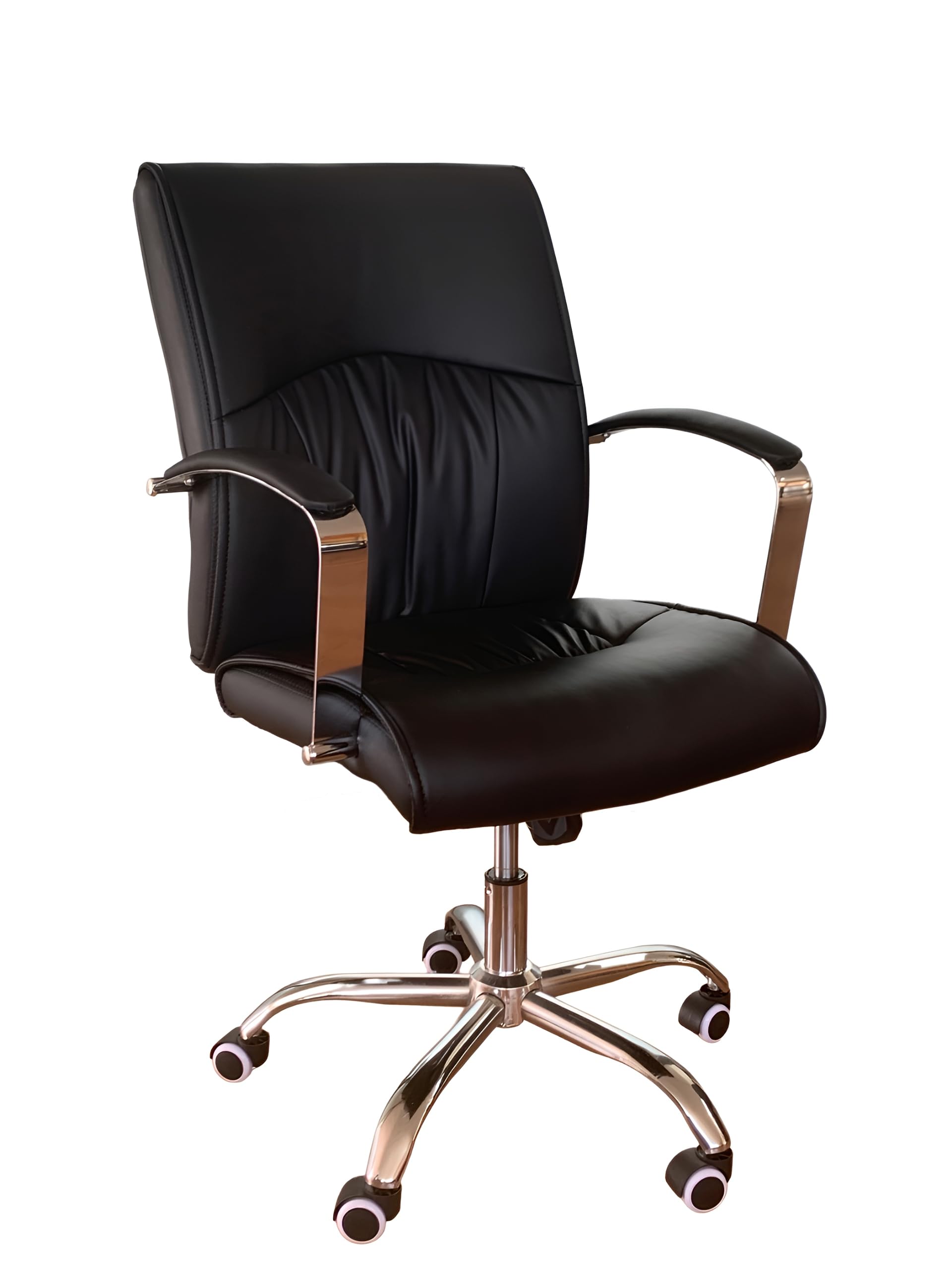 Ergonomic Executive Office Chair, Home Office Desk Chair with Lumbar Support, Computer Gaming Chair, 360° Swivel Task Chair Height Adjustable Office Table with Armrest