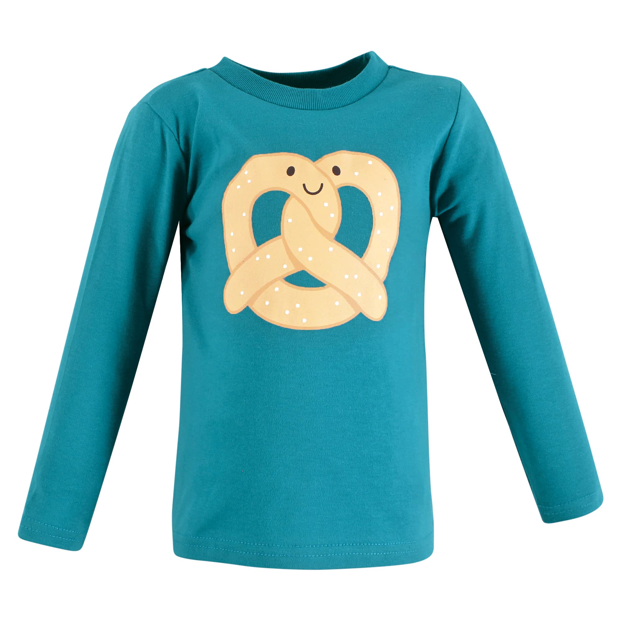 Hudson Baby Unisex Baby Long Sleeve T-Shirts, Fun Food, 18-24 Months