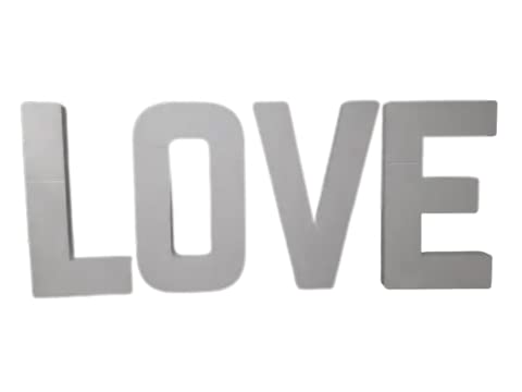 EPS Smooth Foam Words & Sayings for Weddings, Cakes, Arts & Crafts, Life Events - 12" High (Love)