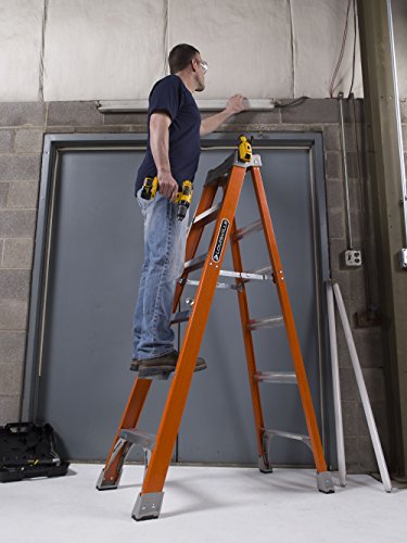 Louisville Ladder FS1504 4' Fiberglass Step Ladder, 4 feet, Orange