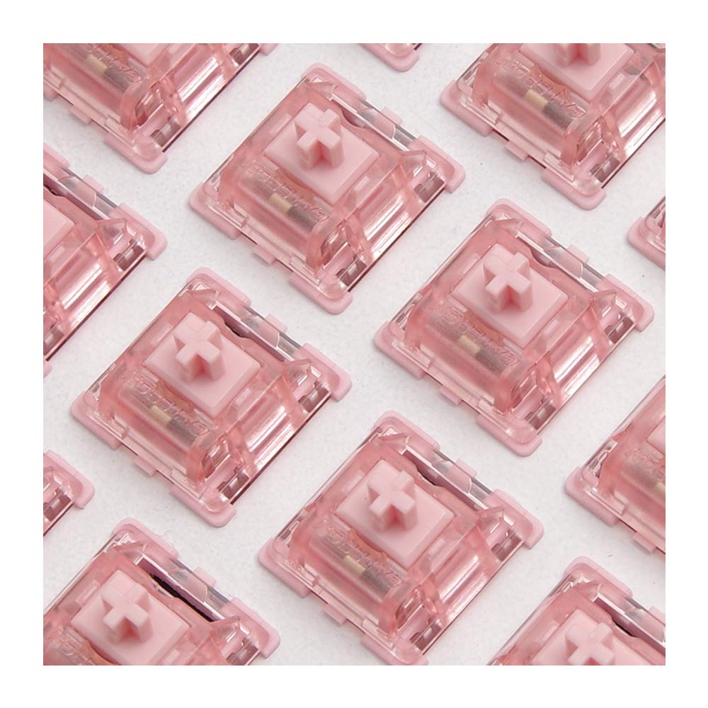 EPOMAKER Sakura 87 Keys RGB Wired Mechanical Keyboard with Acrylic Translucent Case, PBT Pudding Keycaps for Gaming/Mac/Win (Gateron Pink Switch, Sakura)