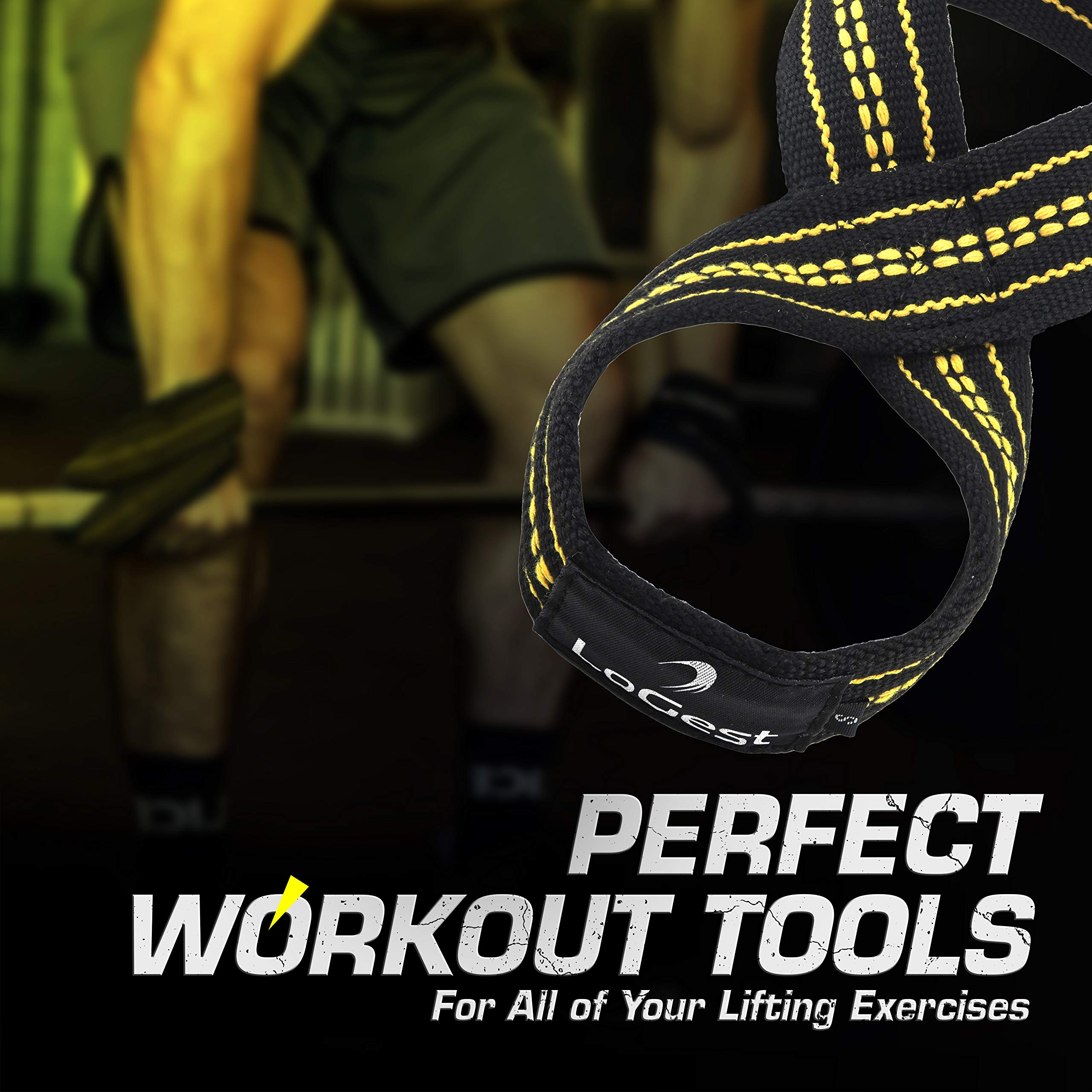 Deadlift Straps Figure 8 Lifting Strap for Power Lifters Weightlifters Workout Lifting Straps - 3 Sizes Small Medium Large - Weight Lifting Straps Non Slip Padded Dead Lift Straps Figure 8 Straps